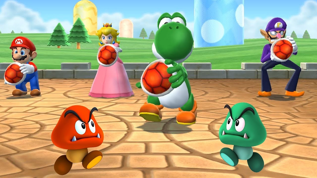 Mario Party 9 - Yoshi + Waluigi + Peach + Mario - Hard Gameplay - YouTube
