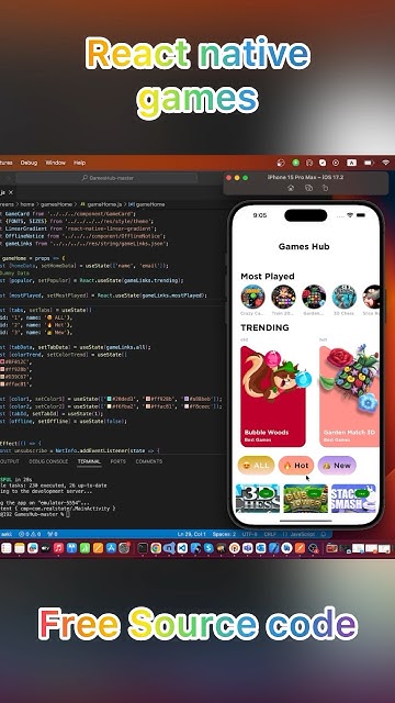 GameHub: React Native Game Source Code | All Games in One App | Free ...