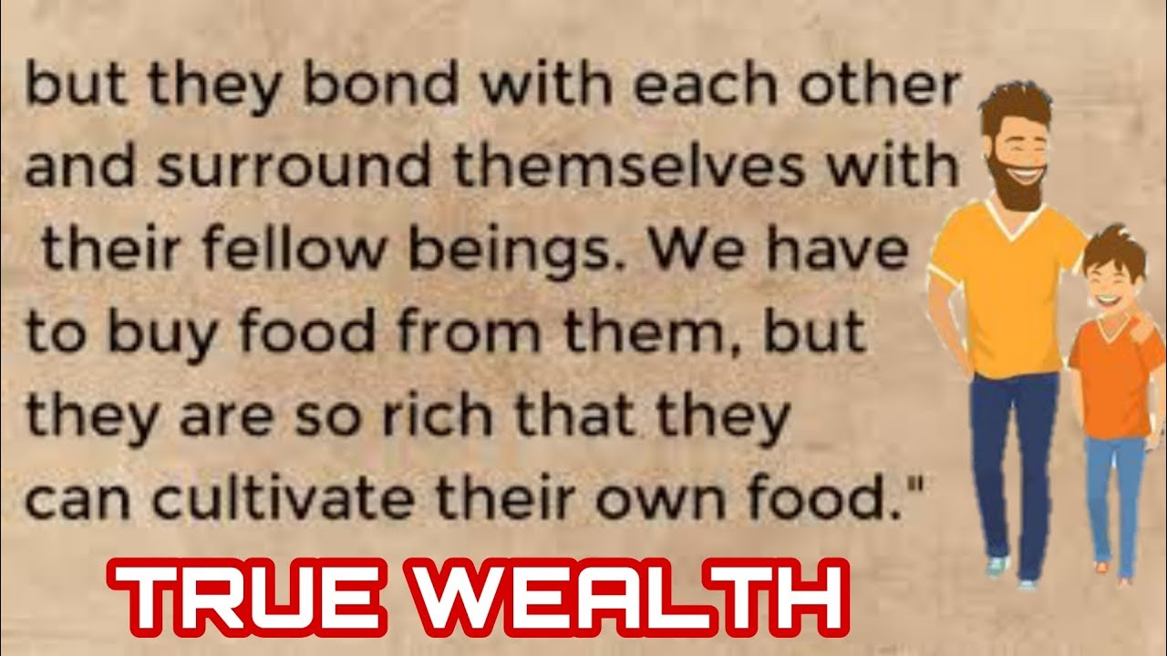 True Wealth - English Story | Learn English from stories | Moral ...