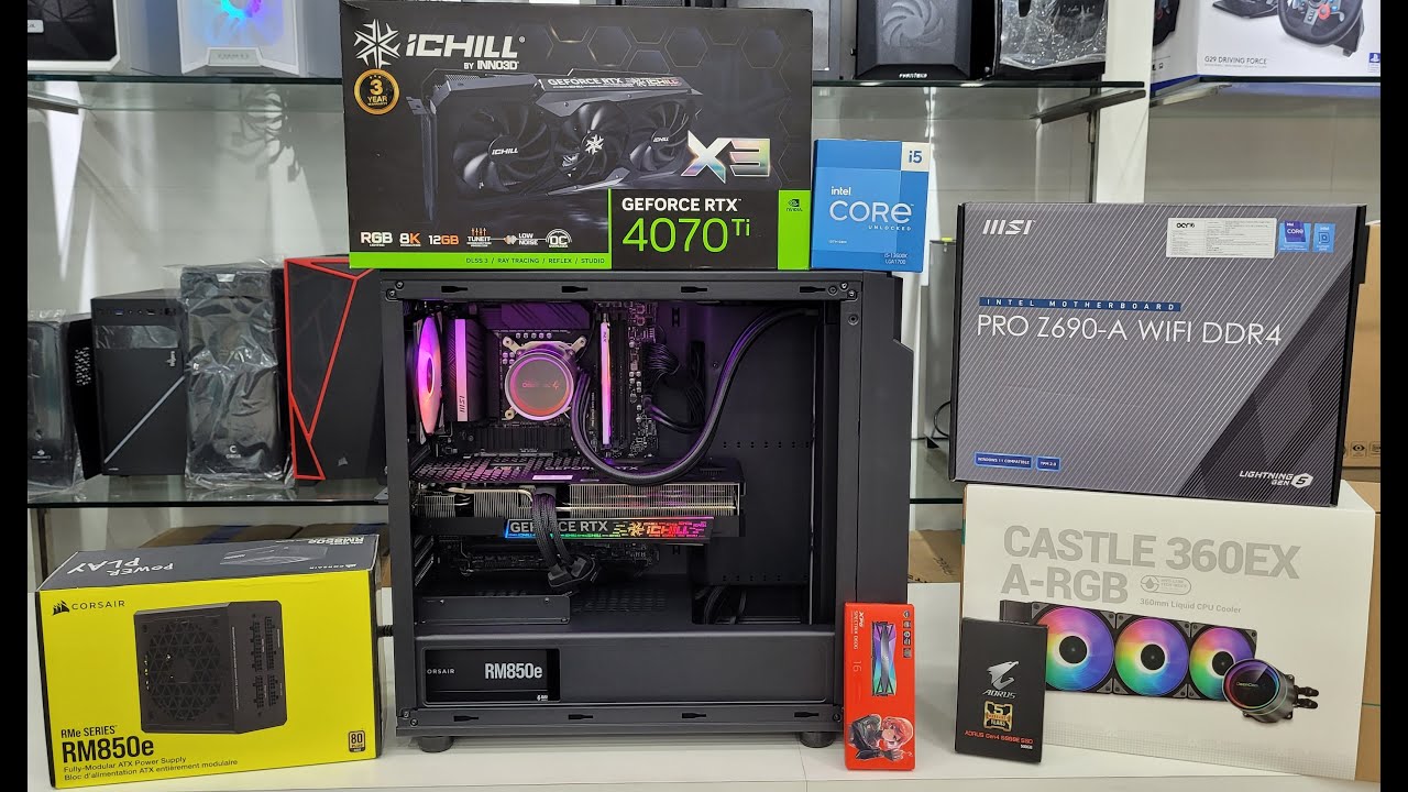 Intel I5 13600K and RTX 4070TI Build - YouTube