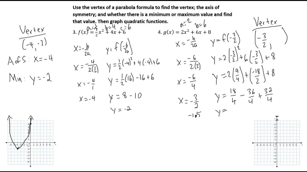 Lecture 7.5 – Analyzing Graphs of Quadratic Functions - YouTube