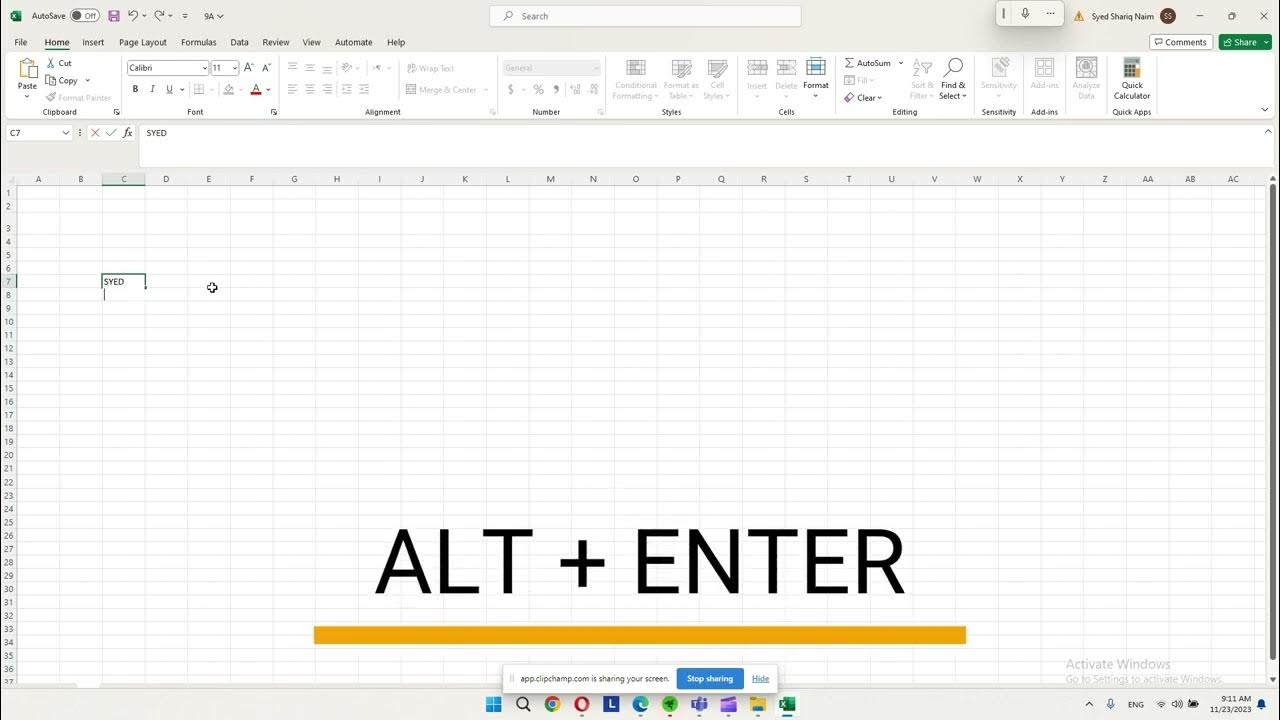 Multiple Text In One Cell In Excel Excel Exceltricks Youtube