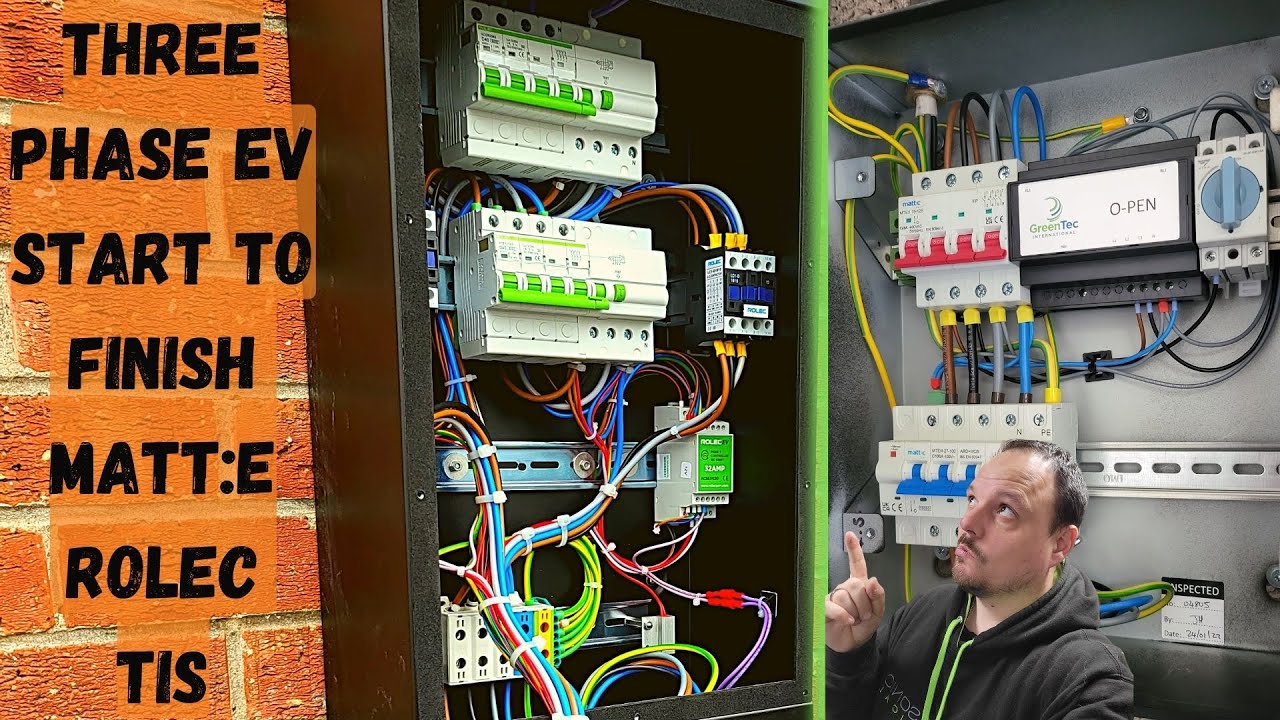 Commercial Three phase electric vehicle charge point start to finish ...