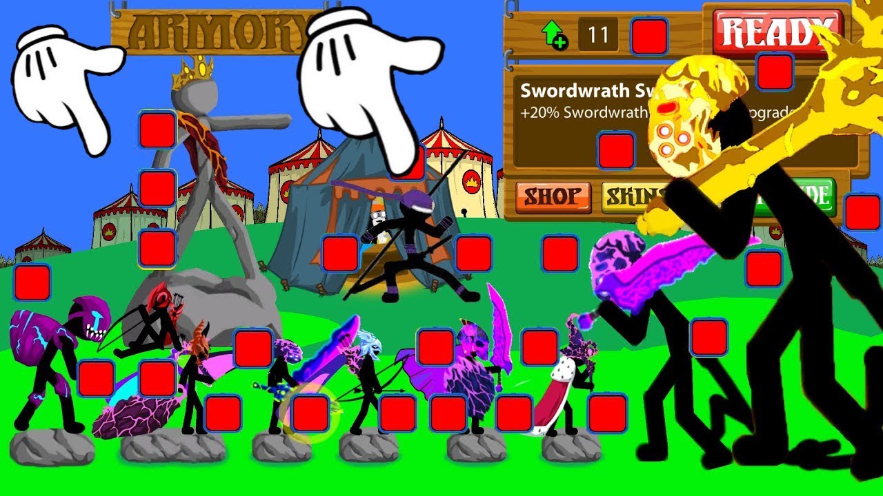 UNLOCKING BEST SKINS FOR FINAL BOSSES IN STICK WAR LEGACY - MOD STICK ...