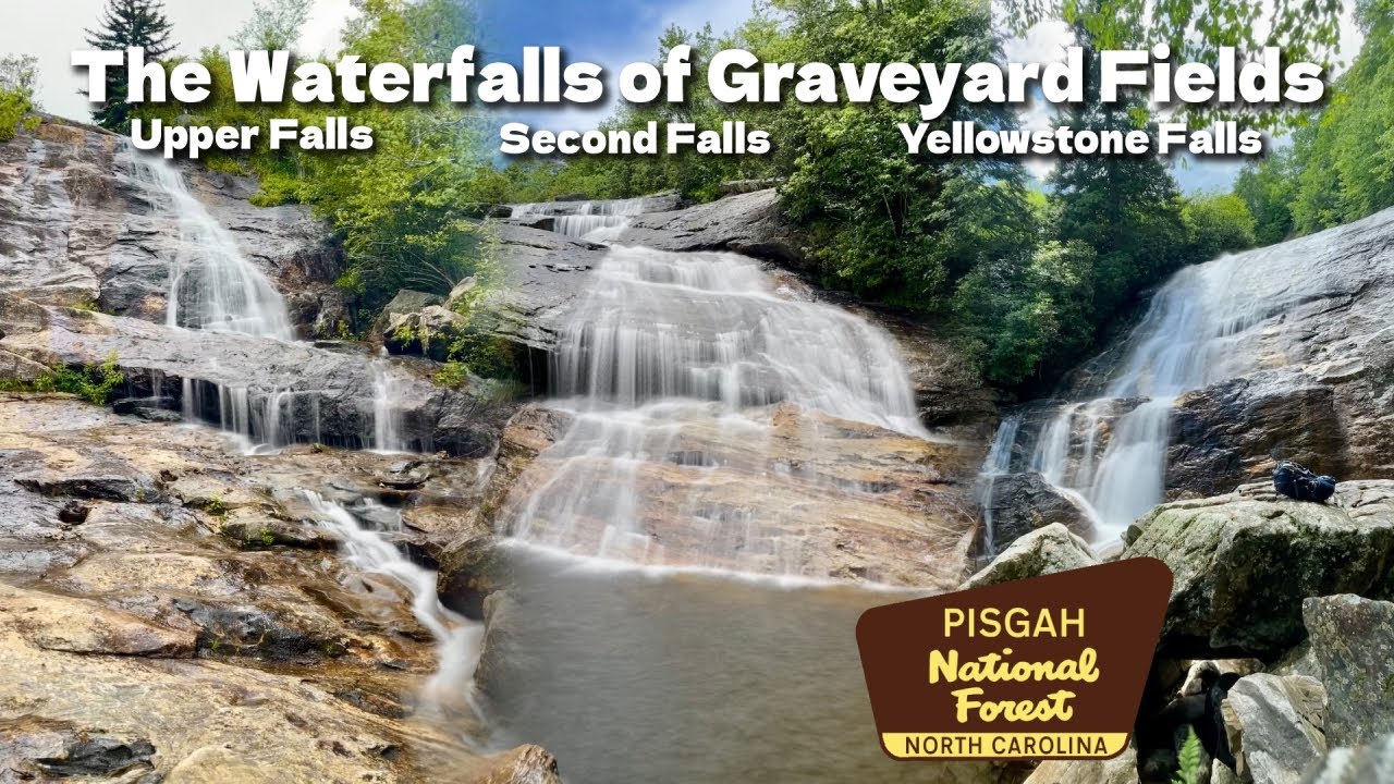 Exploring All 3 Waterfalls at Graveyard Fields: Upper Falls, Second ...