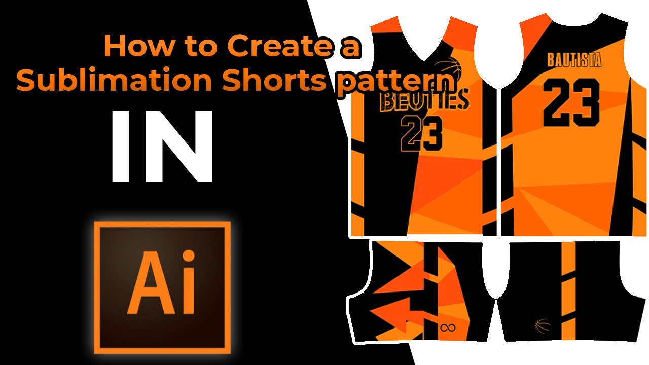How to make a Shorts Mockup | Sublimation patterns | illustrator Series ...