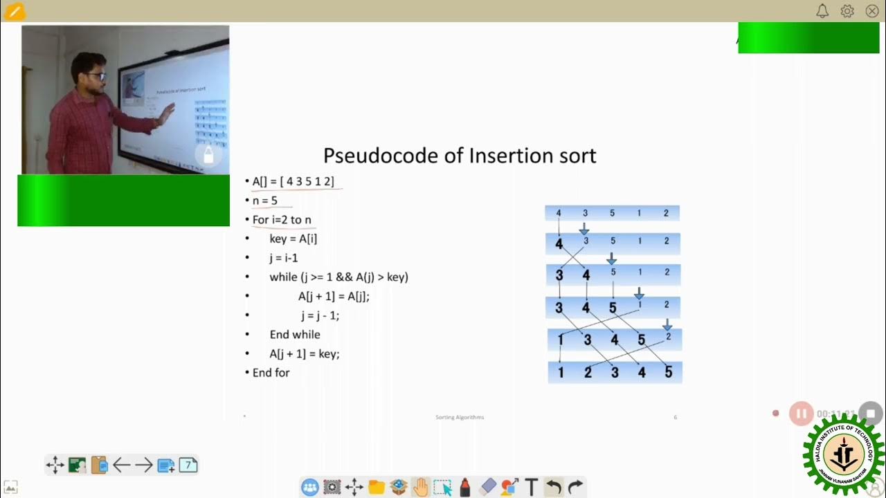 Implementation of Bubble, Selection and Insertion sort - YouTube