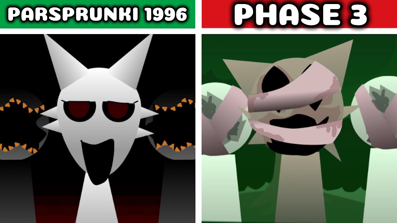 Incredibox ParaSprunki 1996 Phase 2 vs. Phase 3 – Which Phase Looks ...