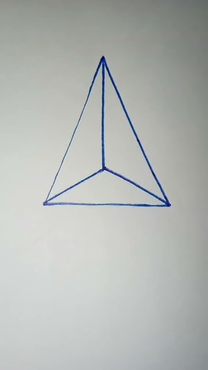 how to draw 3d triangle. - YouTube