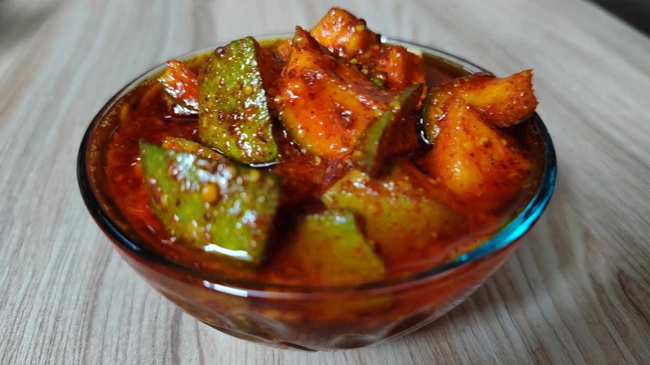 How To Make Mango Pickle | Andhra style Mango Pickle | चटपटा आम का अचार ...