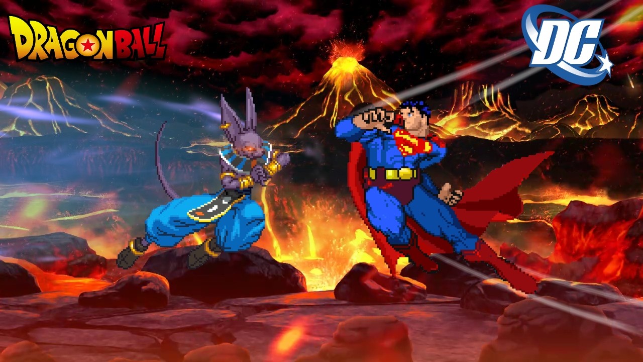 Superman vs Beerus | All Transformation | DC X Dragon Ball - YouTube