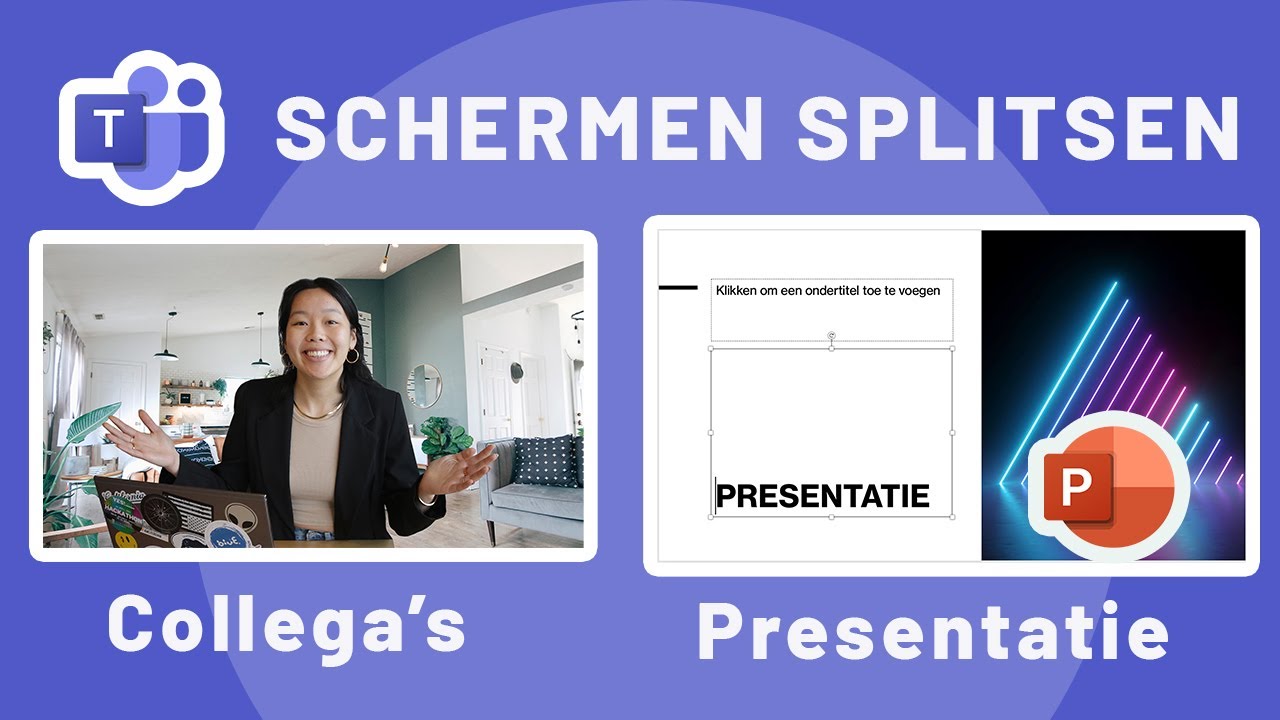 Schermen splitsen in Teams: Presentatie en personen - YouTube