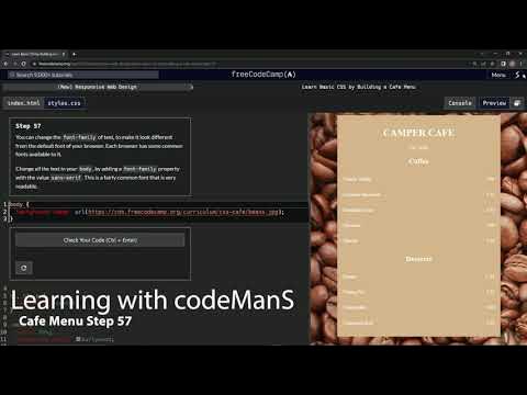 Learn Basic CSS by Building a Cafe Menu - Step 57 - YouTube