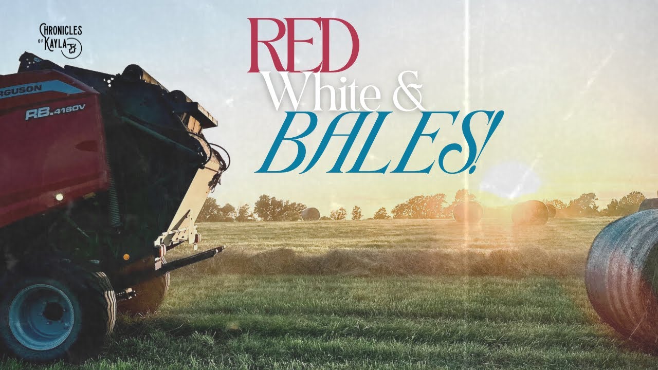 Red white & Bales | Making Hay the American Way with the RB.4160V ! | # ...