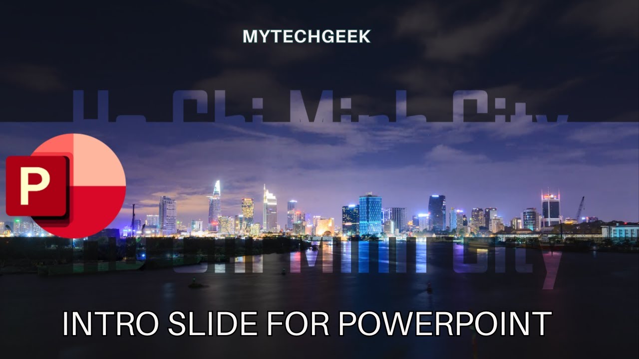 How to create Professional PowerPoint Slide - Intro #13 | Text Split ...