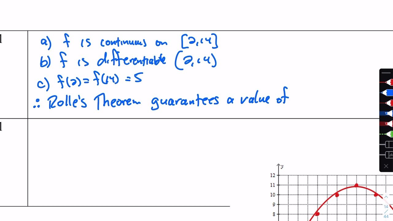 AP Calculus AB Rolle’s Theorem - YouTube