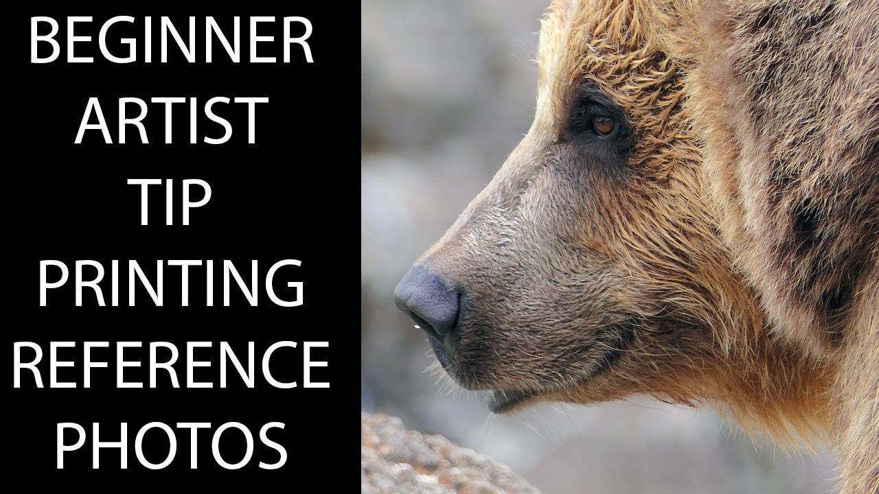 Beginner Artist Tip - Printing Great Reference Photos - YouTube