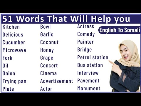 51 Words That Will Help you | English To Somali - YouTube
