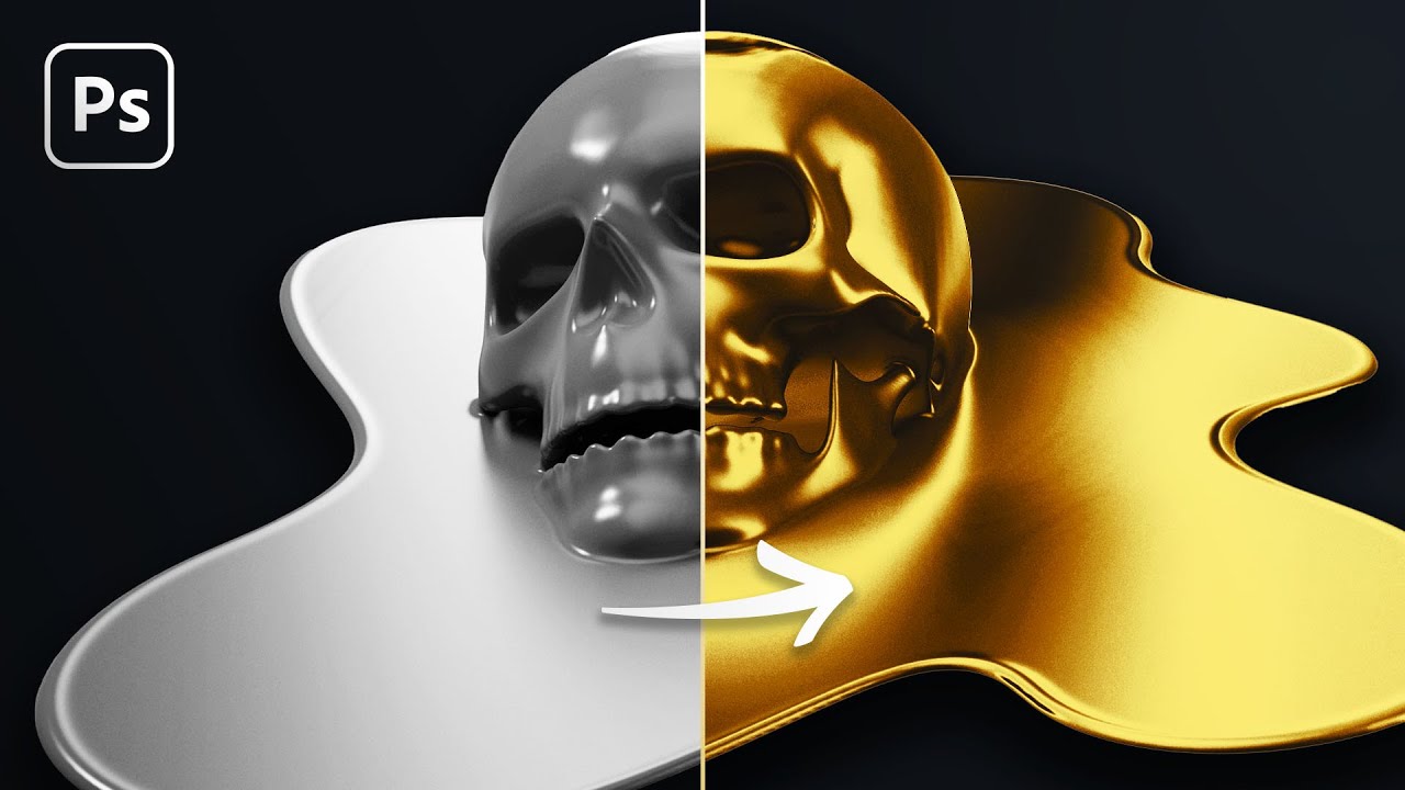 How to Turn Images Gold in Adobe Photoshop - YouTube