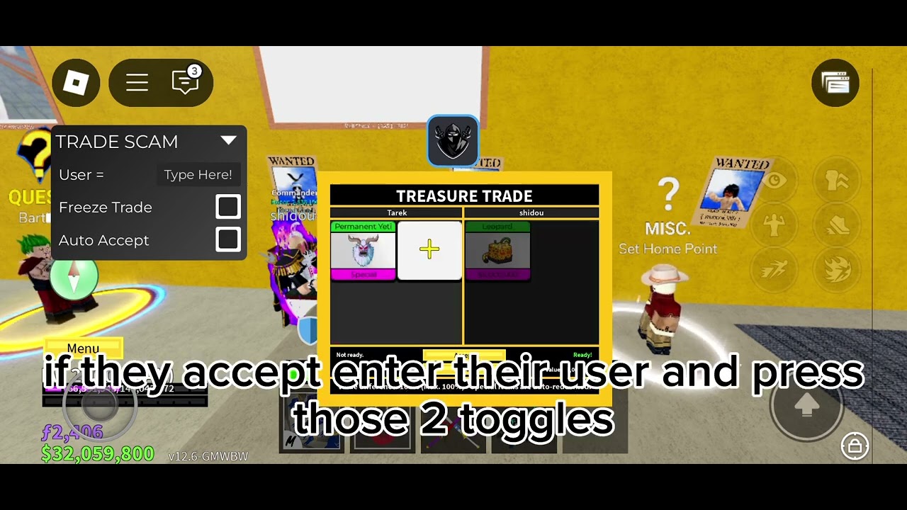 BLOX FRUIT TRADE SCAM SCRIPT 2025 (SCRIPT IN COMMNETS) | FORCE TRADE ...