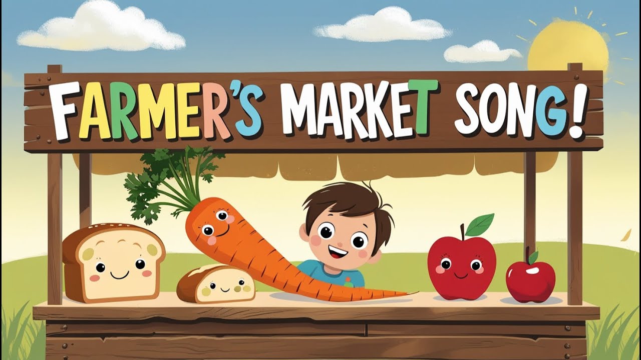 Farmer's Market Song 🎶 | Fun & Educational Kids' Music Video | Toddler ...