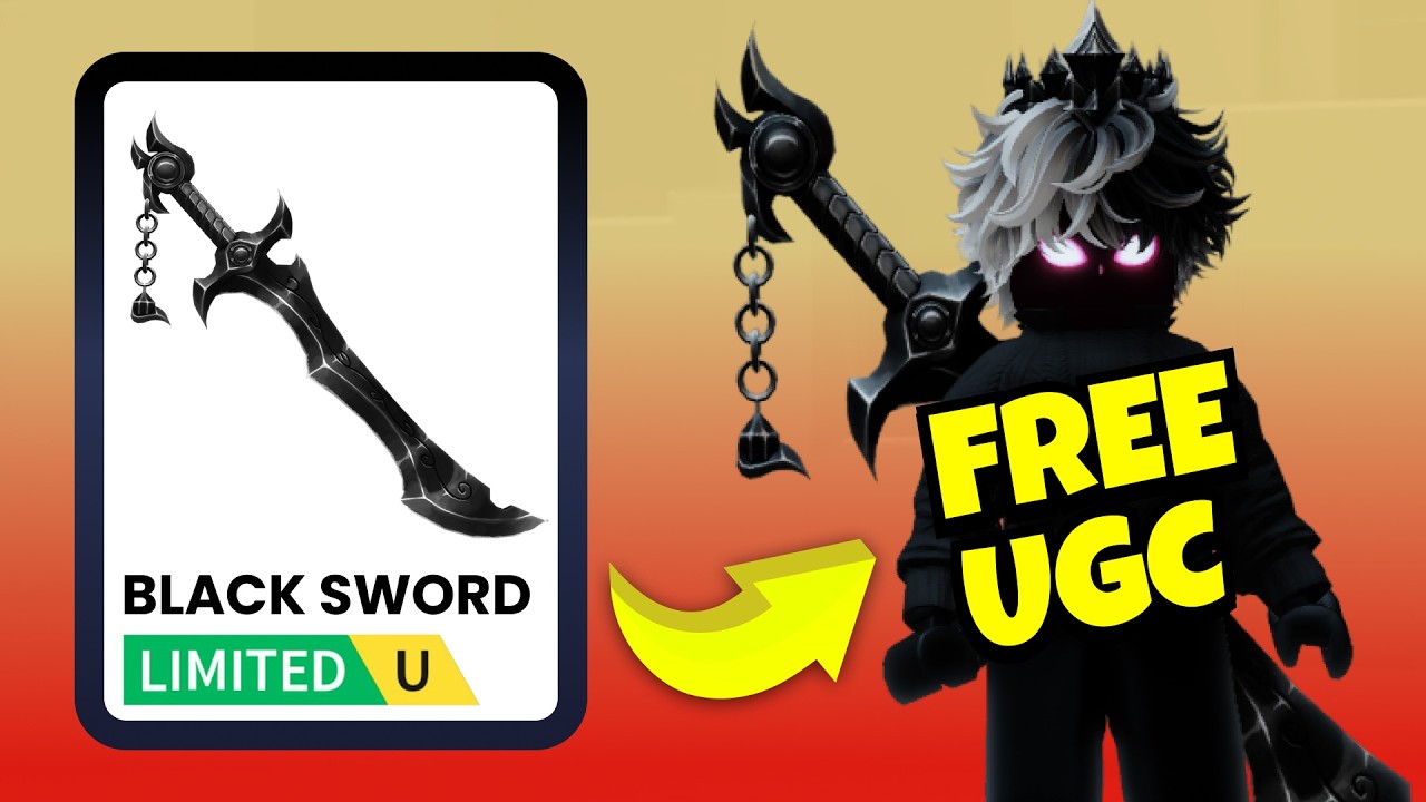 HOW TO GET FREE BLACK SWORD [ROBLOX 2025] 0 ROBUX AVATAR ITEM - YouTube