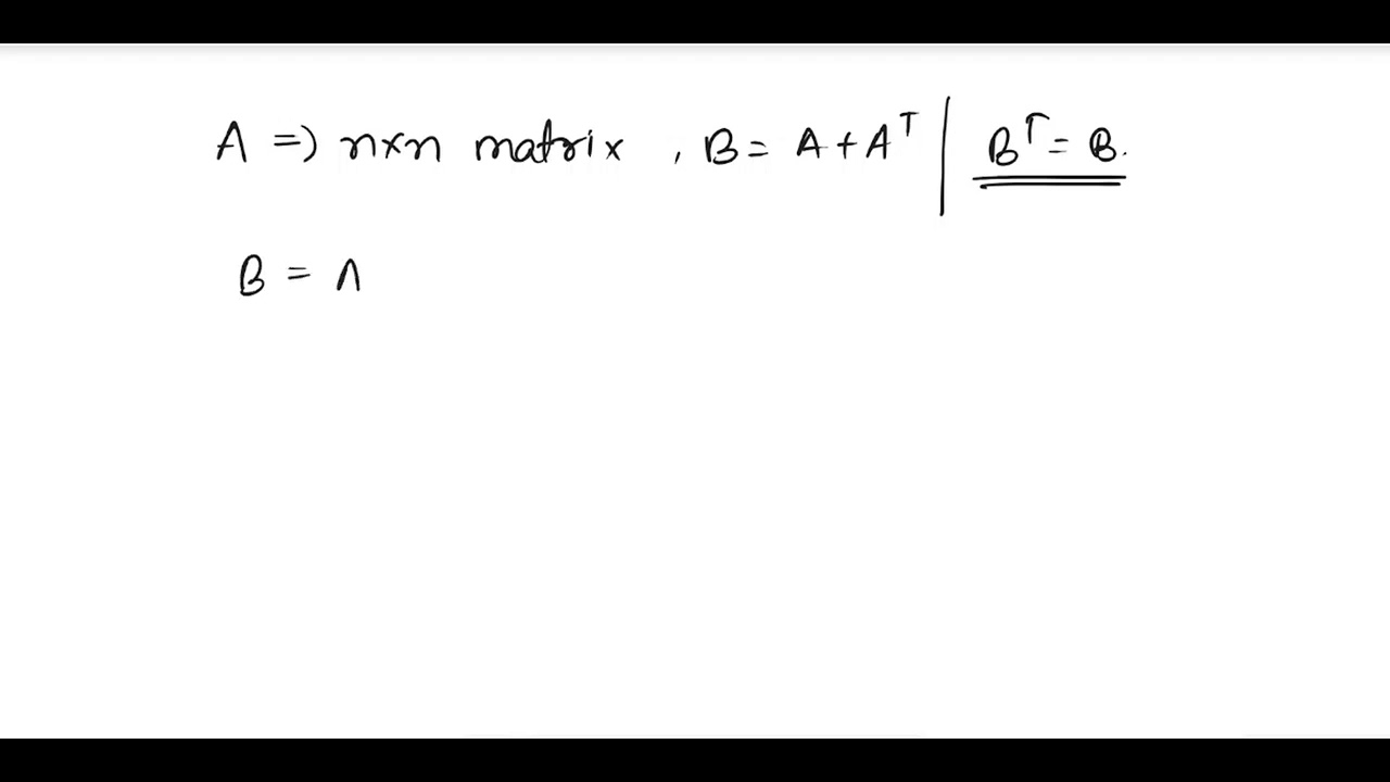 b) Question 5 (30 ten and B and pts: ) +5' Verify IF AT that; 1 then ...