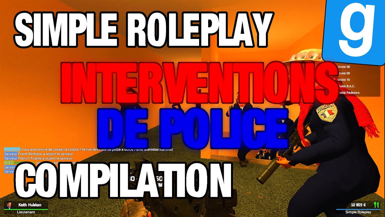 Enchaînement d'interventions de police - Simple Roleplay - YouTube