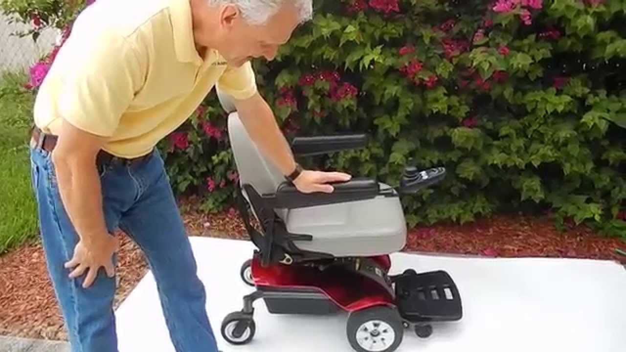 TSS 300 Red Electric Wheelchair - YouTube