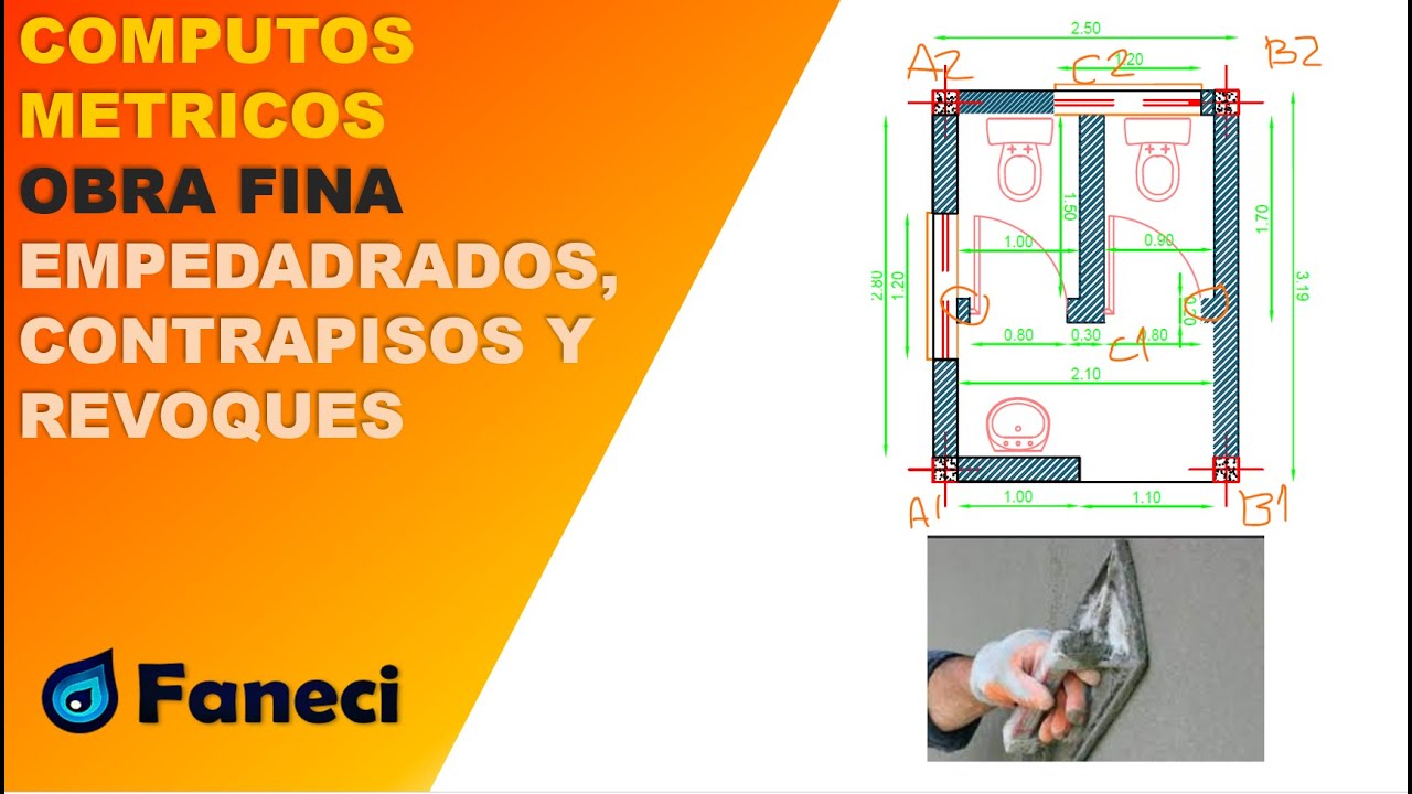 CALCULAR COMPUTOS METRICOS - EMPEDRADO, CONTRAPISO, REVOQUE CIELO RASO ...