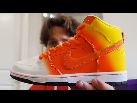 Nike SB Dunk High Sweet Tooth Candy Corn Review - YouTube