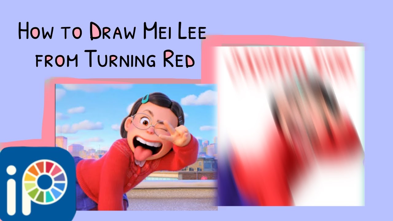 How to Draw Mei Lee from Pixar's Turning Red - YouTube