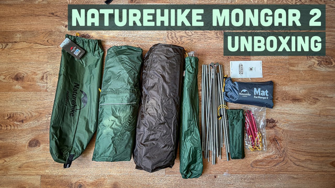 Naturehike Mongar 2 tent unboxing (forest green) | MSR Hubba budget ...