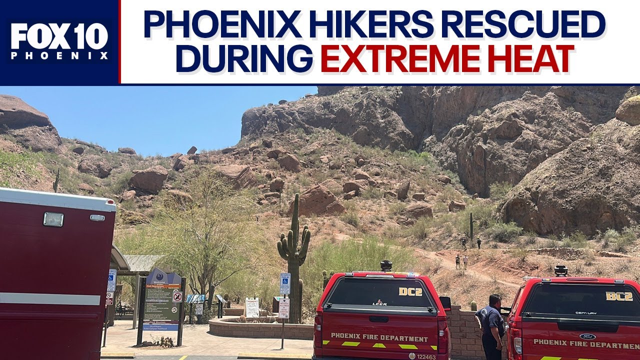 Multiple hikers rescued from Camelback Mountain l FOX 10 Phoenix - YouTube