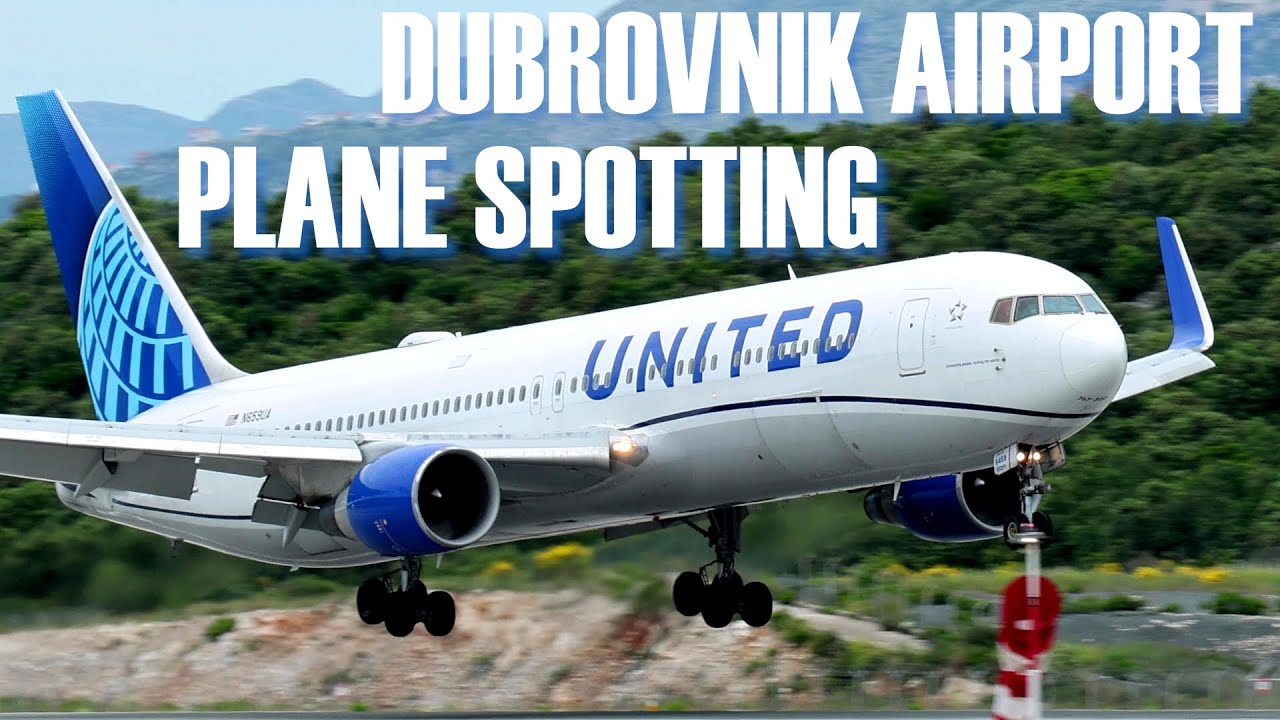 4K60 Dubrovnik Airport DBV/LDDU - 10 Minutes of Plane Spotting - 2023 ...