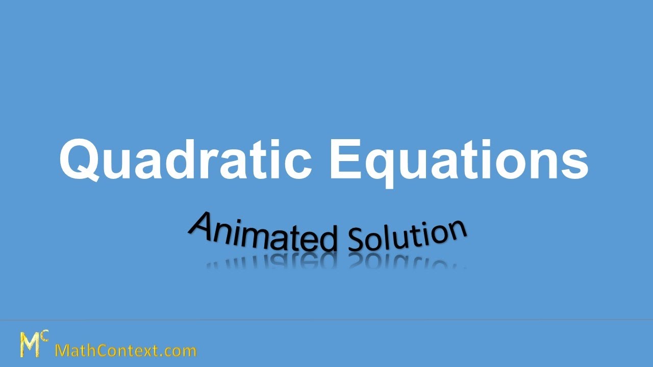 How to solve Quadratic Equations and apply the distributive property of ...