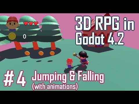 Jumping and falling in 3D with animation & state machine || 3D RPG ...