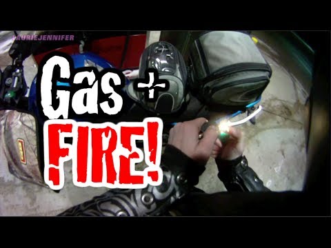 Frozen Gas Cap + FIRE = FUN! (+Winter Riding Tips) - YouTube
