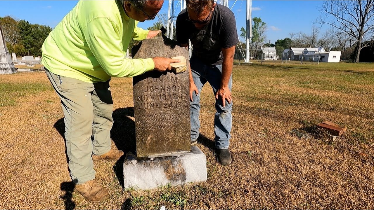 CLEANING 111 YEARS OF DIRT OFF HEADSTONE | INCREDIBLE TRANSFORMATION ...