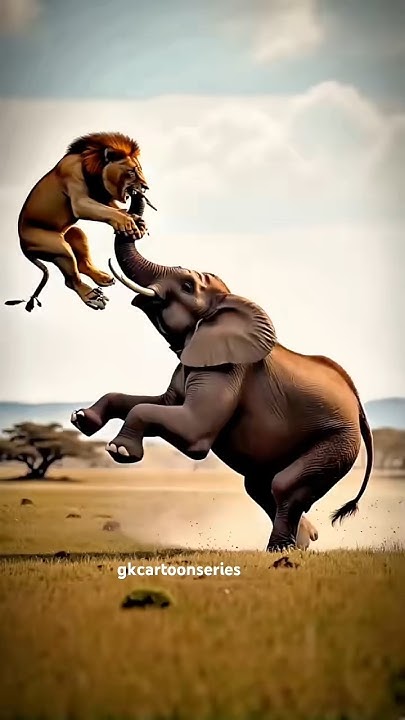 sher aur hathi ki ladai - YouTube