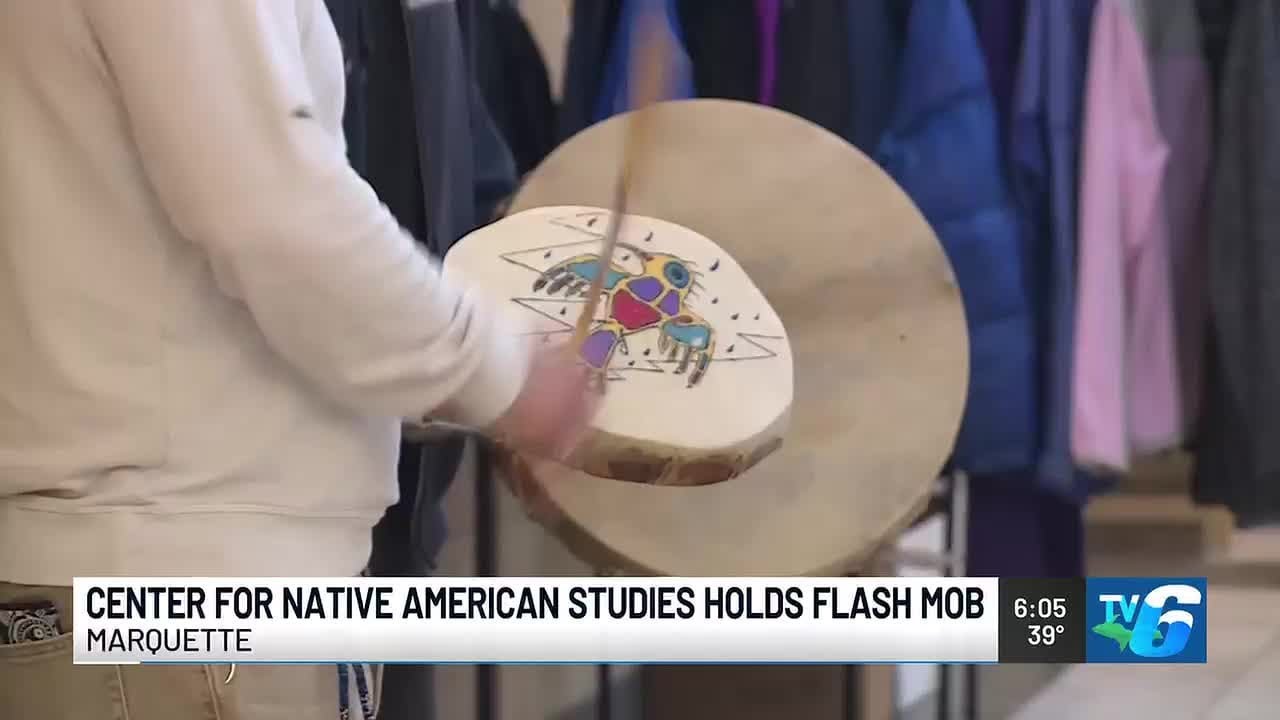 NMU Center for Native American Studies holds flash mob at Hedgcock ...