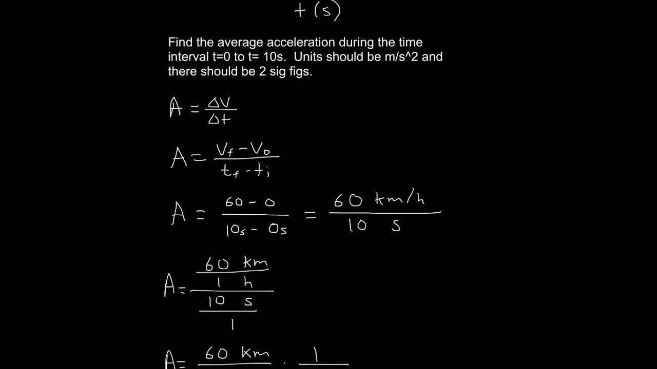 Physics Acceleration Problem (Part 1) - YouTube