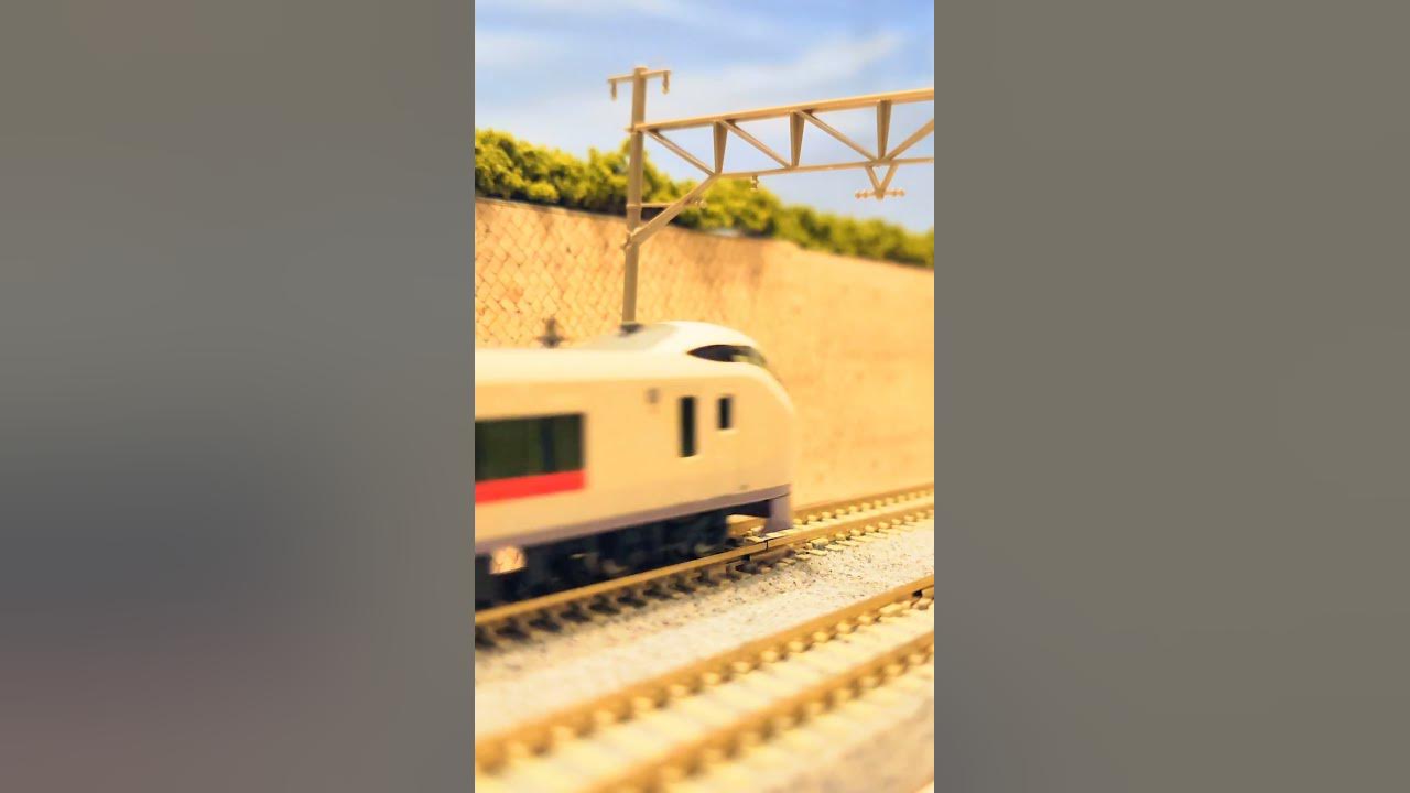 【Nゲージ】E657系特急ひたち(N scale model, Japanese train, JR E657 Series) #shorts - YouTube