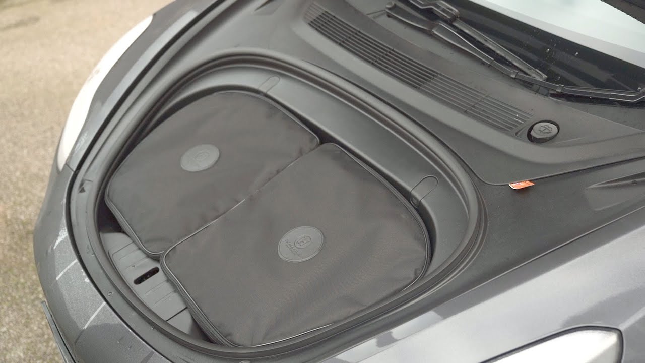 Tesla Model 3 tailored luggage options Oscar and Hamish - YouTube