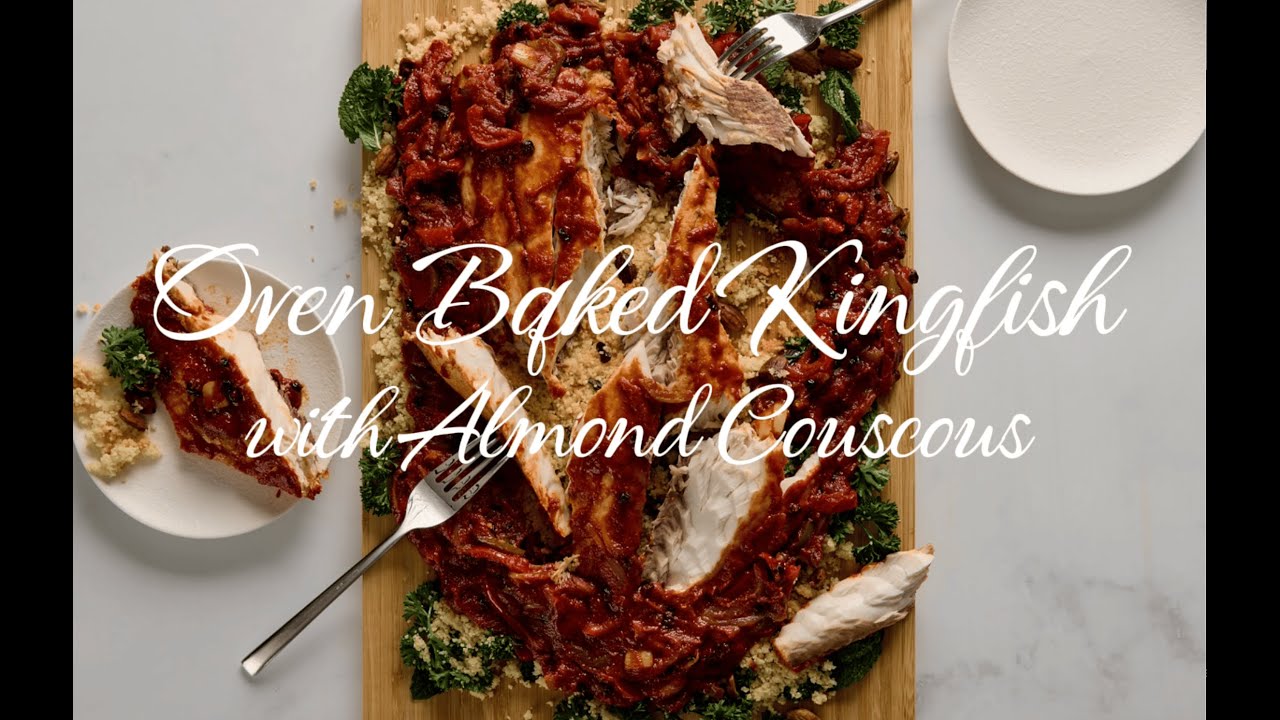 Oven baked Kingfish with Couscous - YouTube
