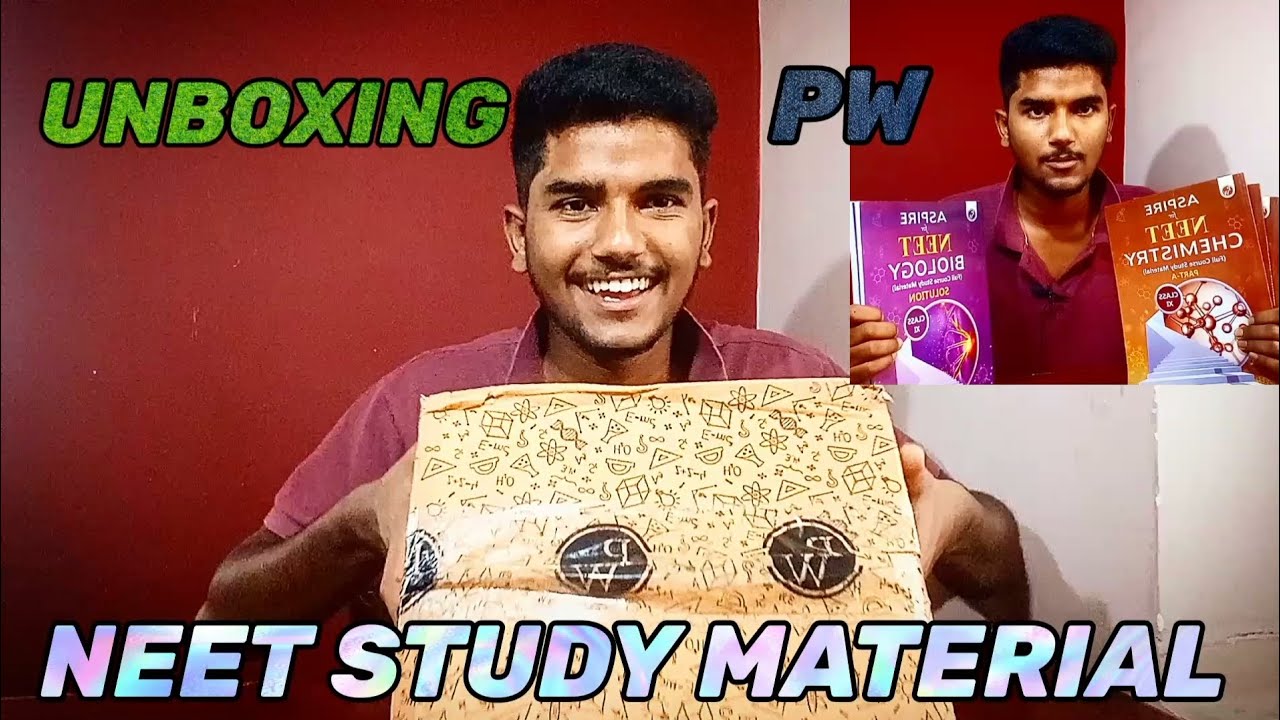 UNBOXING NEET STUDY MATERIAL BY PHYSICS WALA || Ujjwal Singh - YouTube