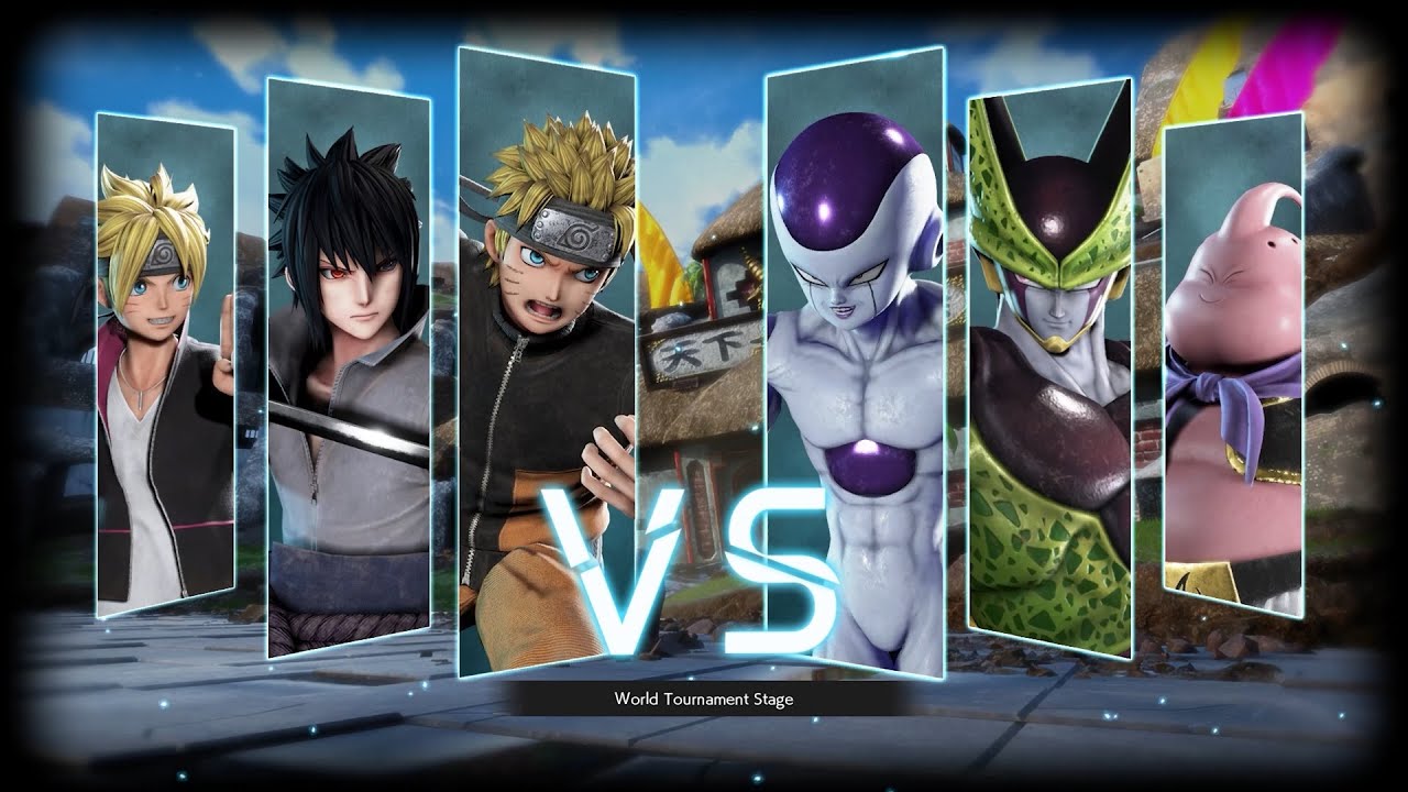 Jump Force (4K): Naruto, Boruto, Sasuke vs Frieza + Cell + Buu - YouTube