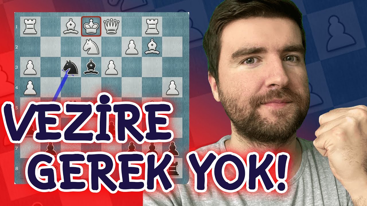 EMRE VEZİR FEDA EDİP AT VE FİLLE MAT EDİYOR! - YouTube