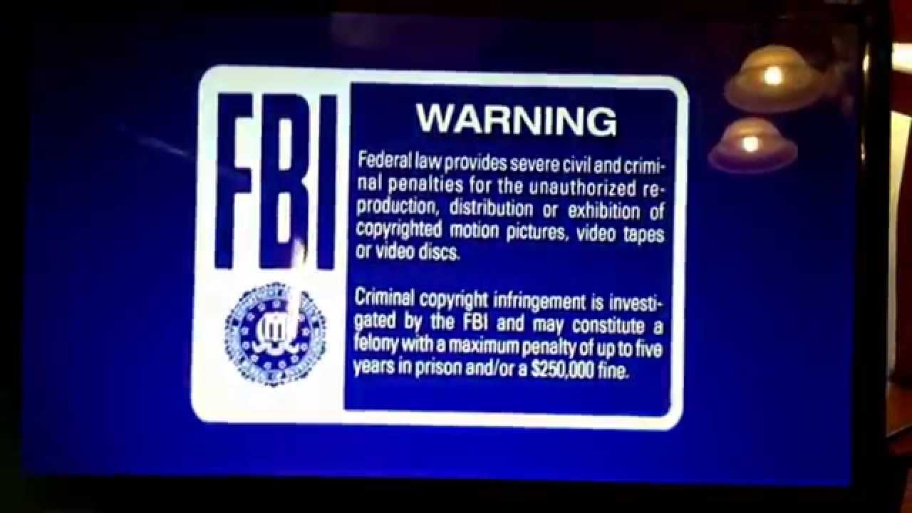 FBI Warning - YouTube