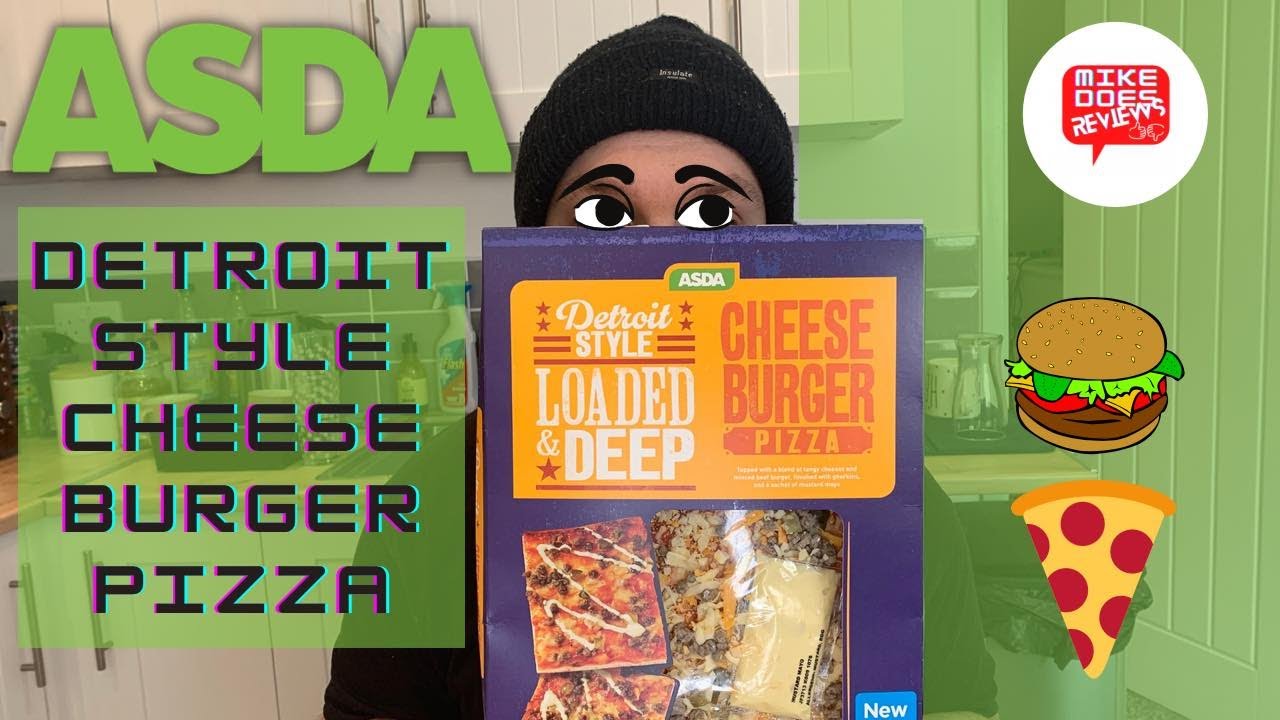 New Asda Detroit Style Cheeseburger Pizza - YouTube